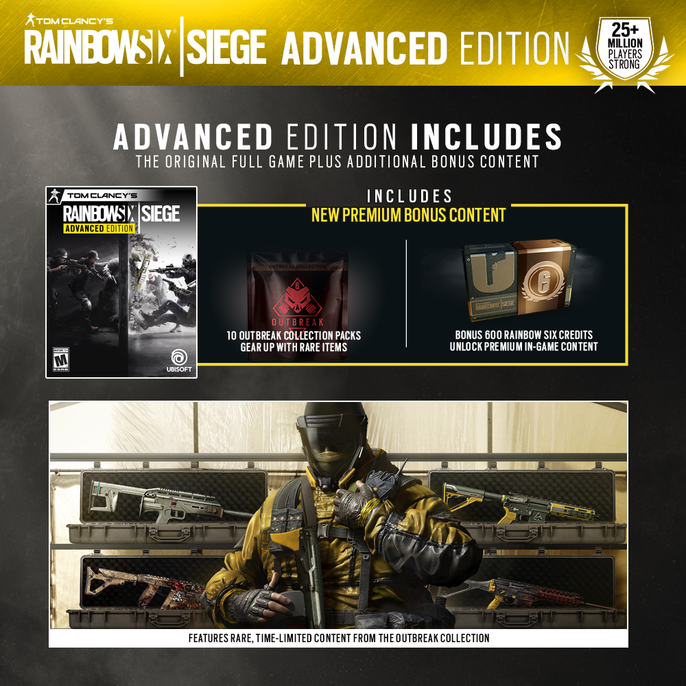 Buy Tom Clancy’s Rainbow Six Siege Advanced Edition for PS4, Xbox One ...
